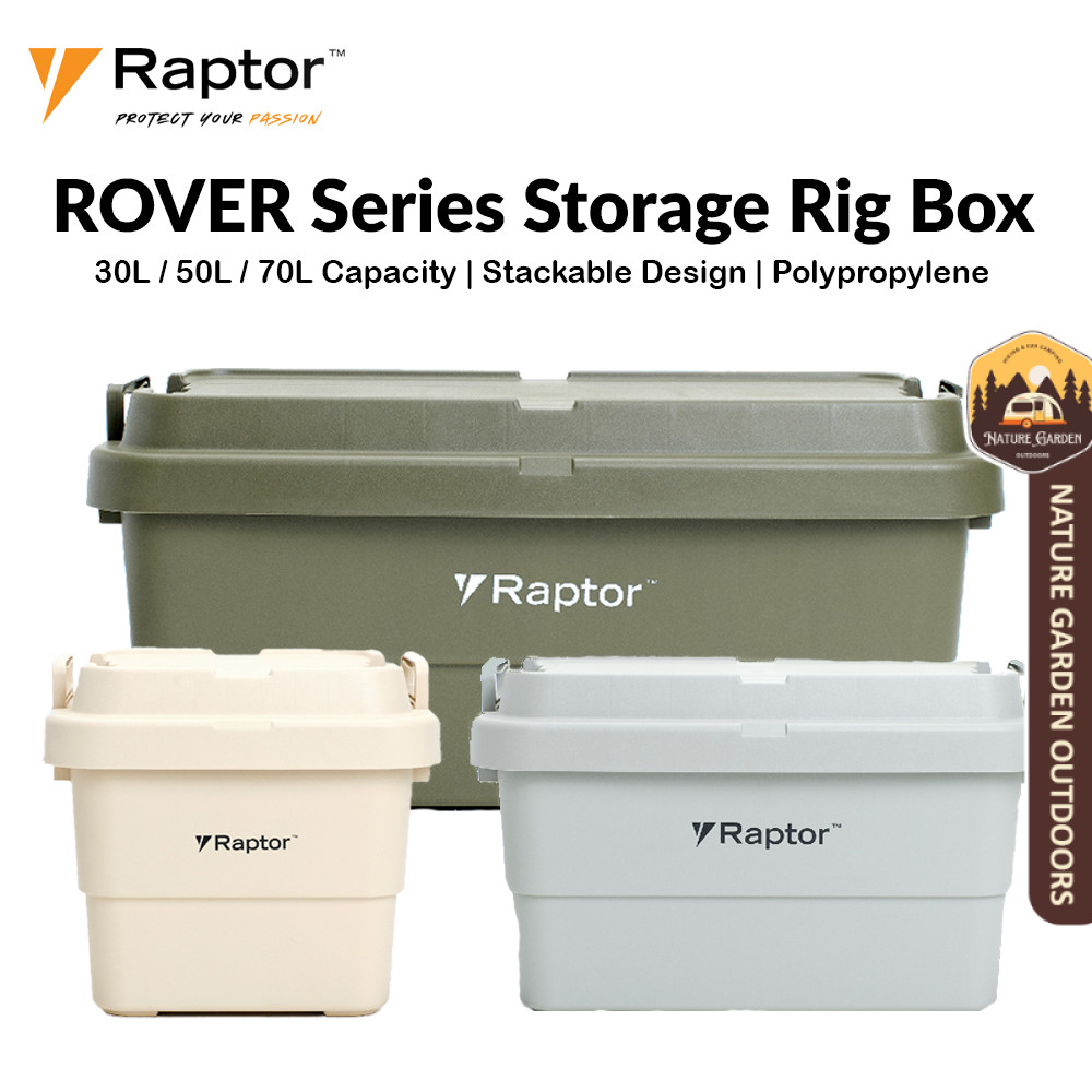 Raptor ROVER Series Storage Rig Box Multipurpose 30L 50L 70L Capacity ...