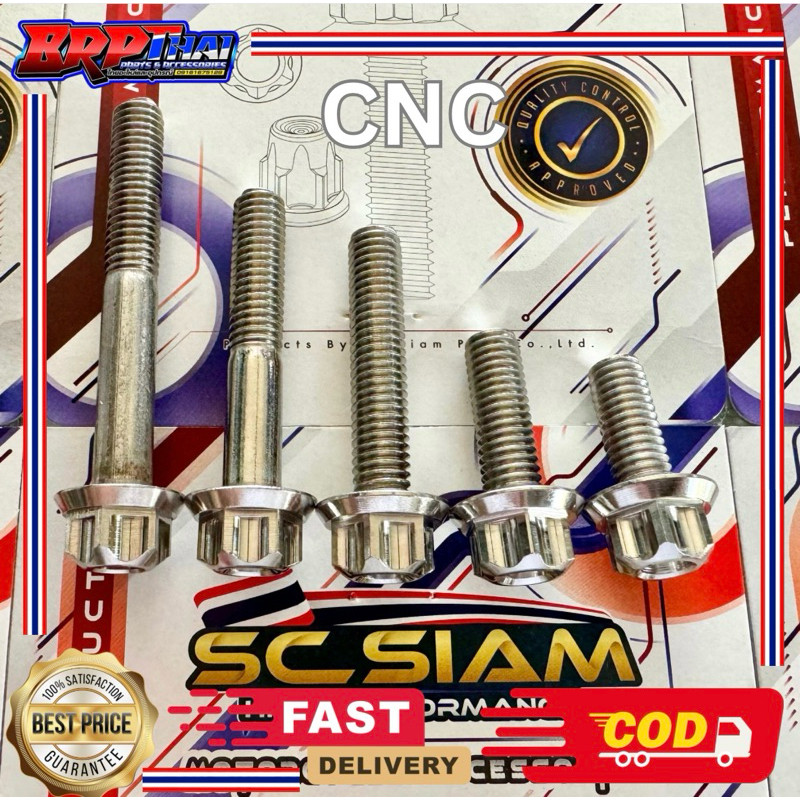 SC CIAM CNC BOLT 10mm m10x20 to m10x60 12mm socket ( sold per pc ...