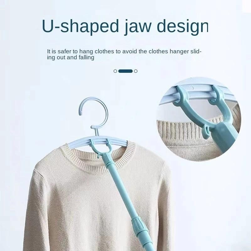 Clothes Fork Clothes Rail Adjustable Clothes Pole Fork Clothes Hook ...