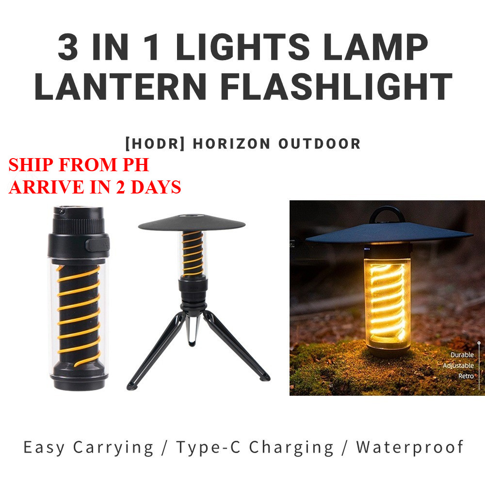 [HODR] 3 in 1 Outdoor Light Lamp Flashlight Lantern Folding Portable ...
