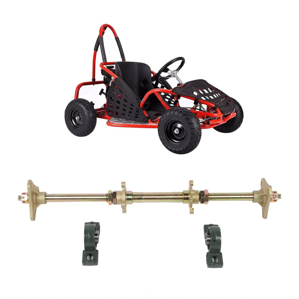 Rear Axle Assembly Kit 24inch Shaft Metal Anti Impact Hubs Fixing ...