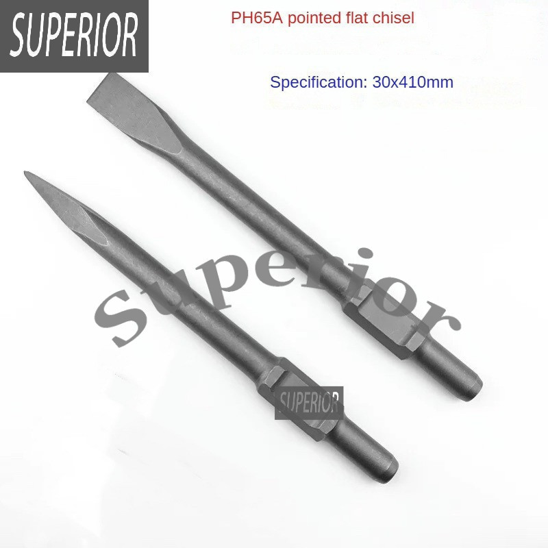 65A type extended electric pick-point chisel flat chisel 410mm sharp ...