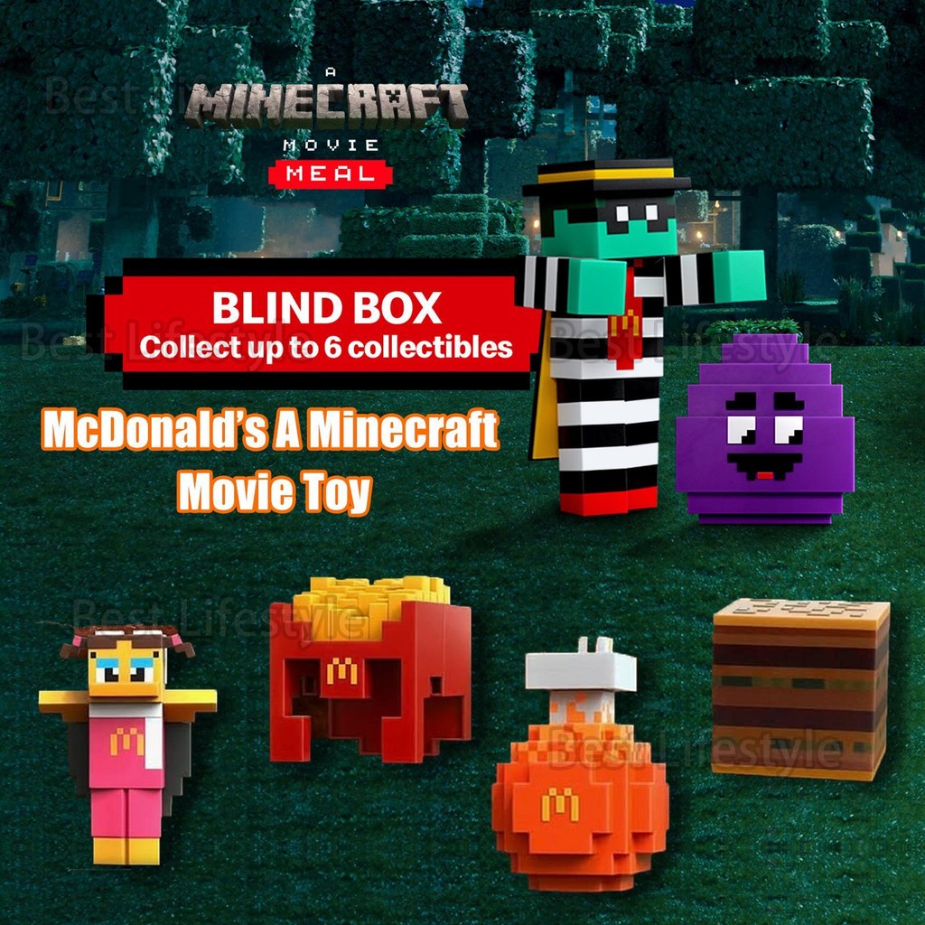 McDonald's A Minecraft Movie Happy meal with chinese code Minecraft ...