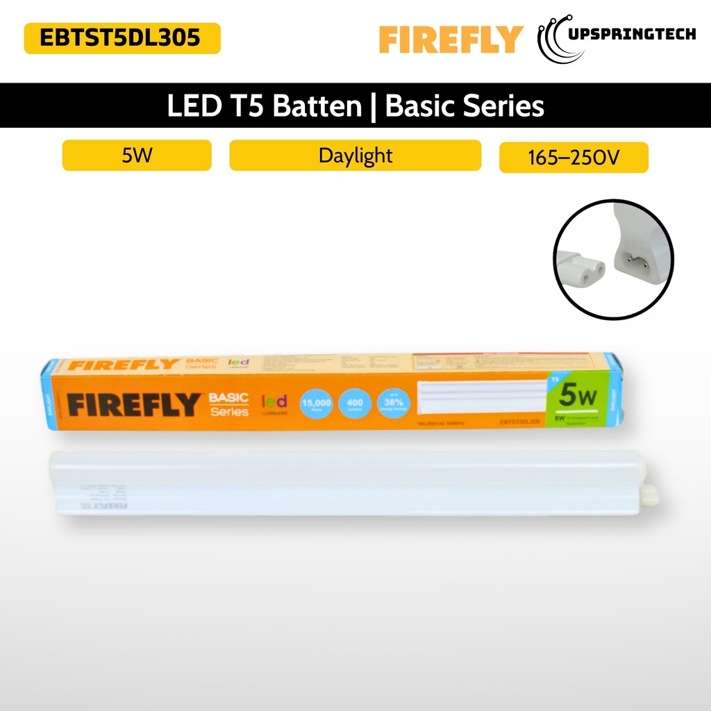 Firefly 5W LED T5 Batten – Daylight | Basic Series (EBTST5DL305 ...