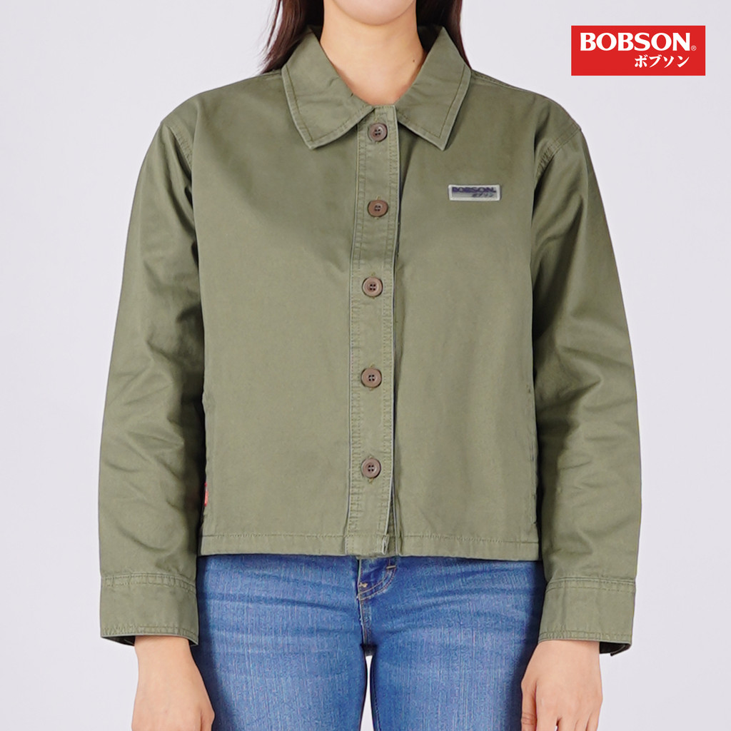 Bobson Japanese Ladies Basic Jacket Relaxed Fit 162833 (Fatigue ...