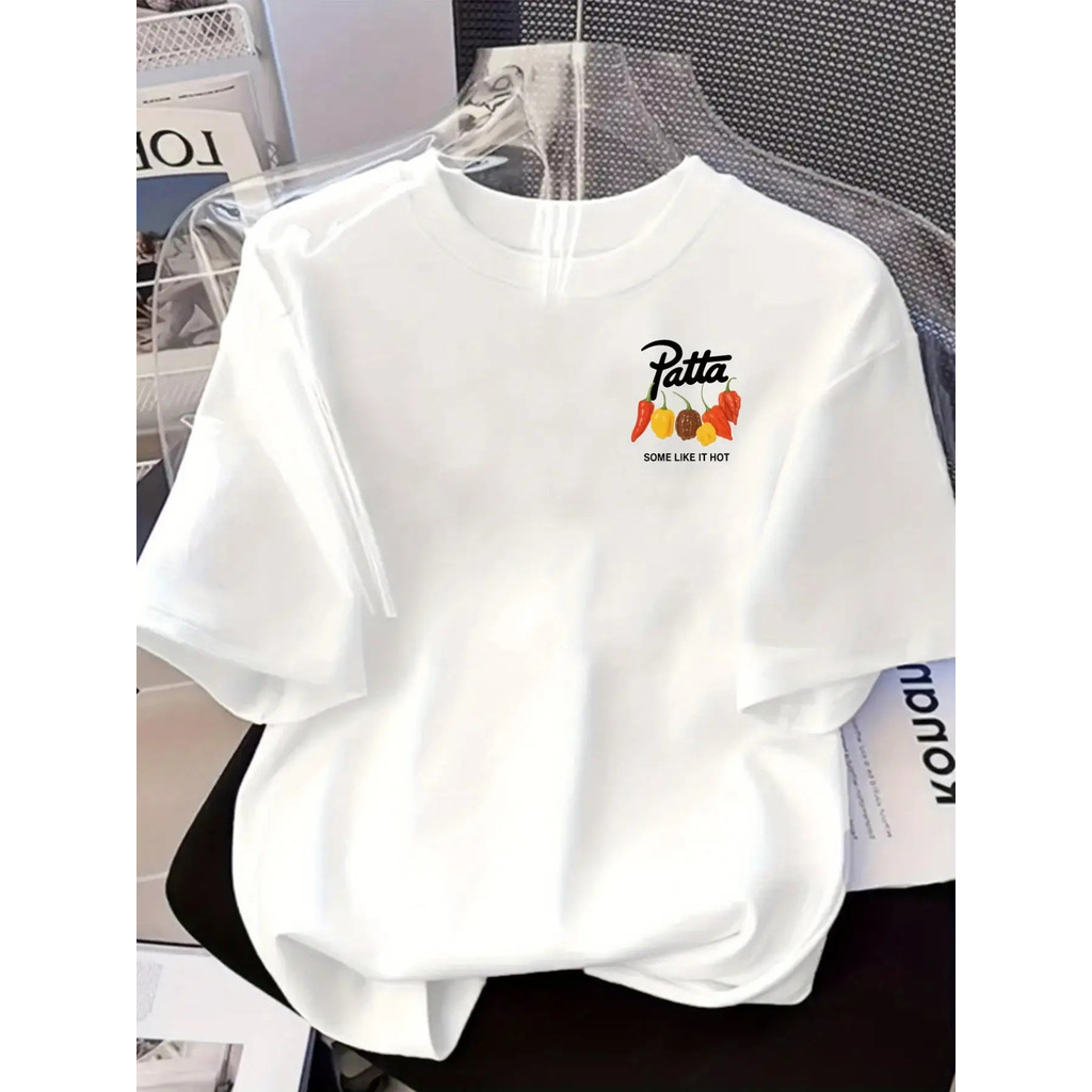 Patta Women's Short Sleeve Crew Neck T-Shirt - Bold Chili Pepper ...