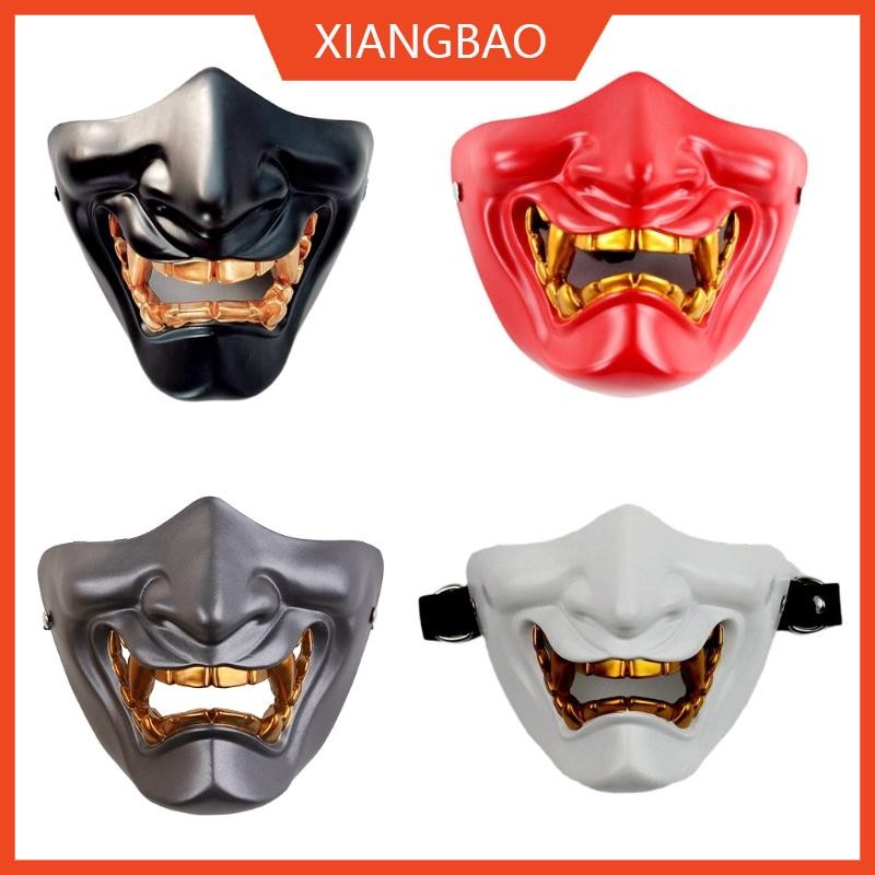 xiangbao Halloween Japanese Anime Ghost Half Face Evil Demon Kabuki ...