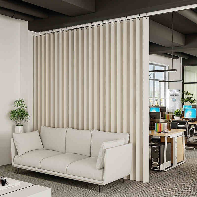 Extra Large Room Divider Curtain for Living Room,Pleated Folding ...
