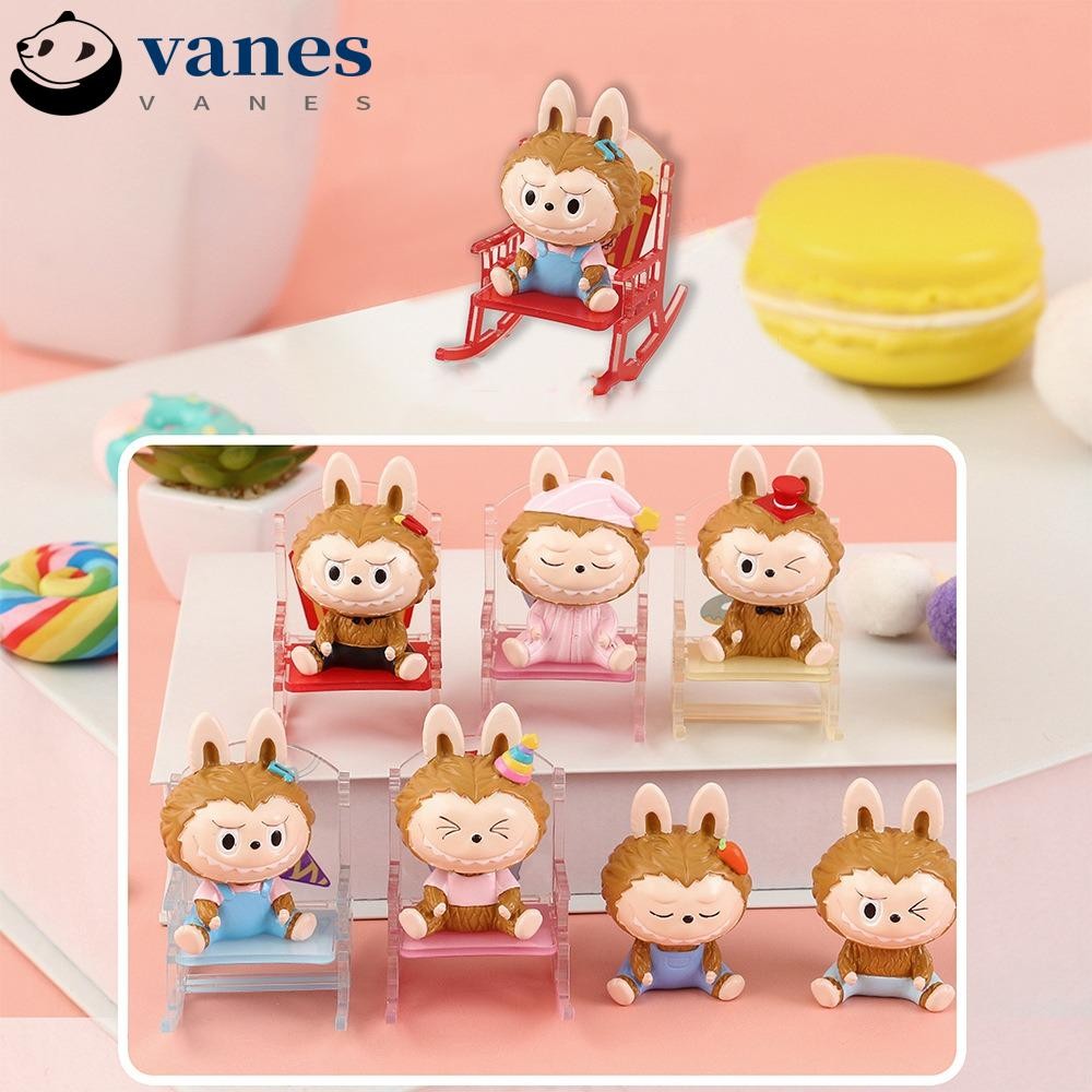 VANES Labubu Ornament, Rocking Chair Collectible Small Labubu Figure ...