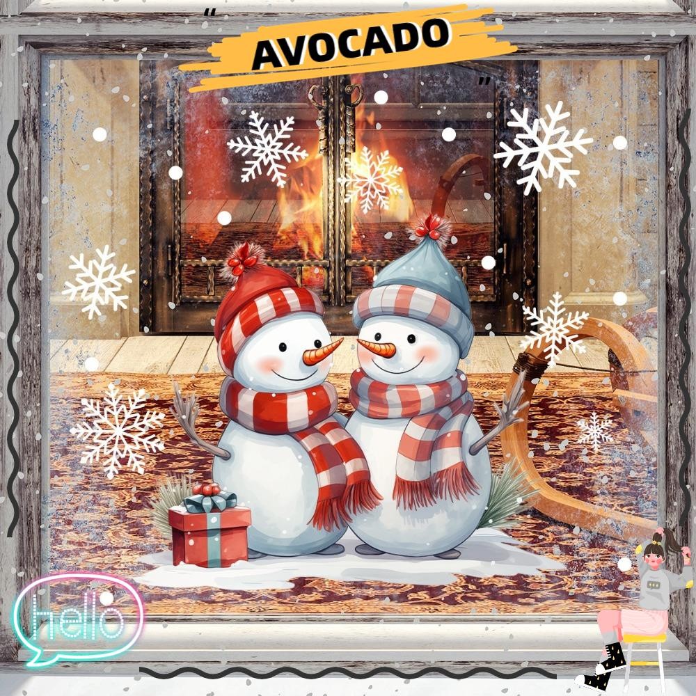 AVOCADA Christmas Sticker, Christmas 2025 Snowman Snowman Decal ...