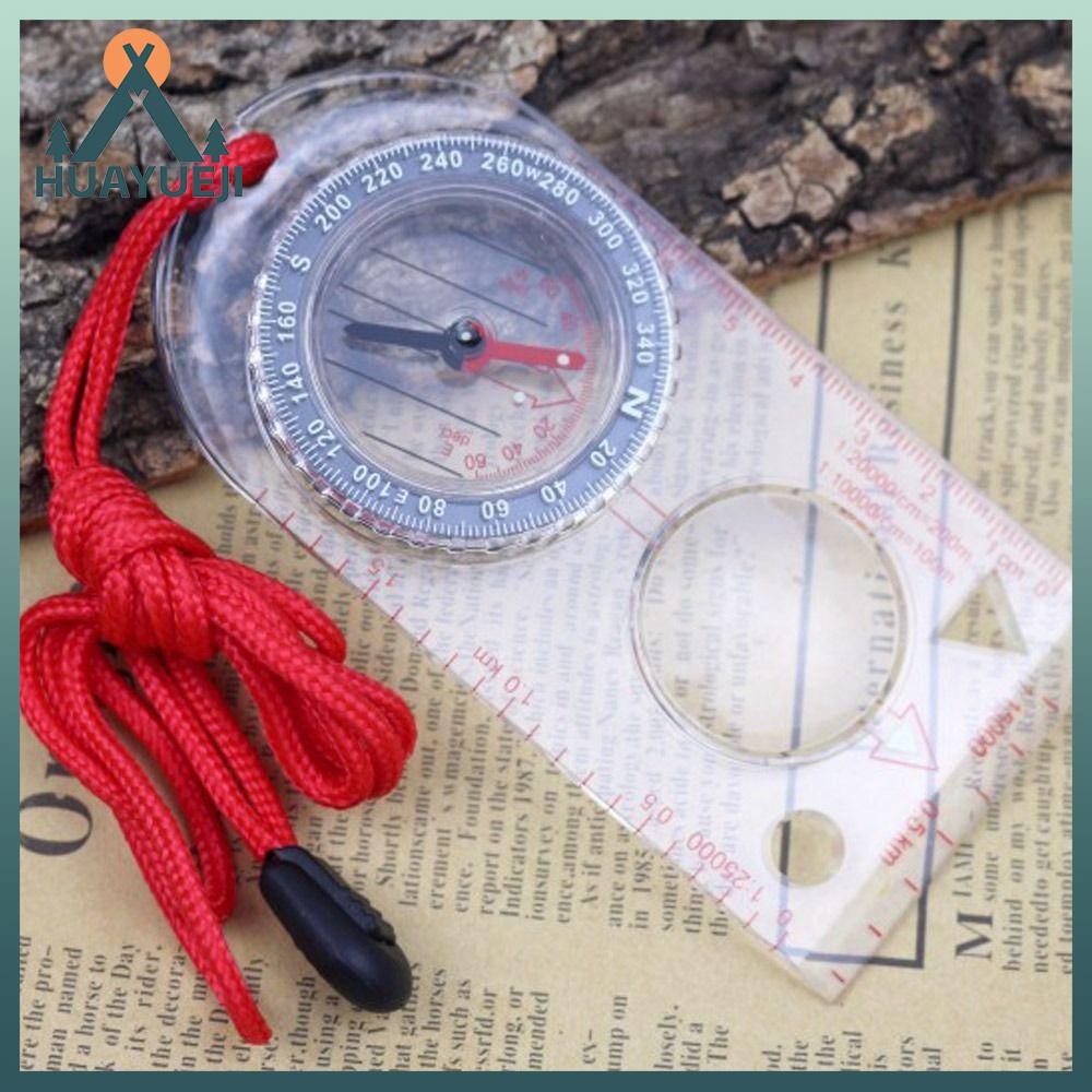 HUAYUEJI Ruler Compass, Portable Acrylic Orienteering Navigation, Multi ...
