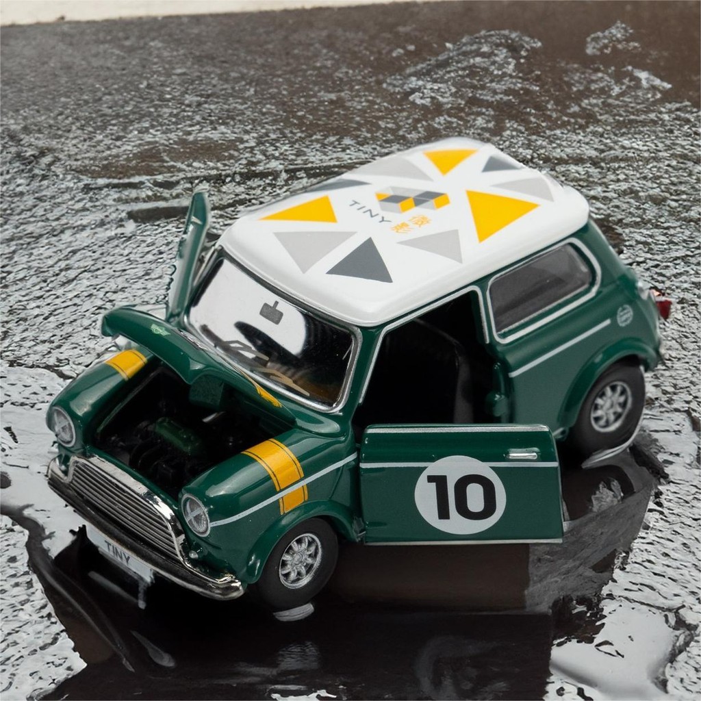 Tiny Micro Shadow Car Model BMW 1: 50 Retro Mini Cooper Mini Cooper ...