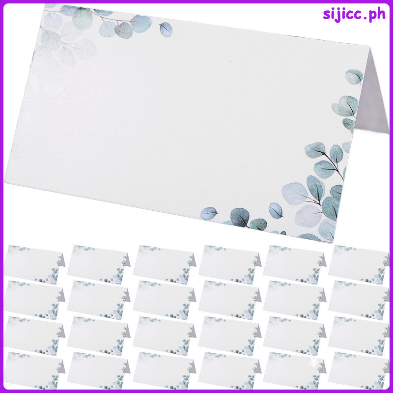 50 Pcs Card Stock Seat Seating Cards Foldable Printable Tent Placecards ...