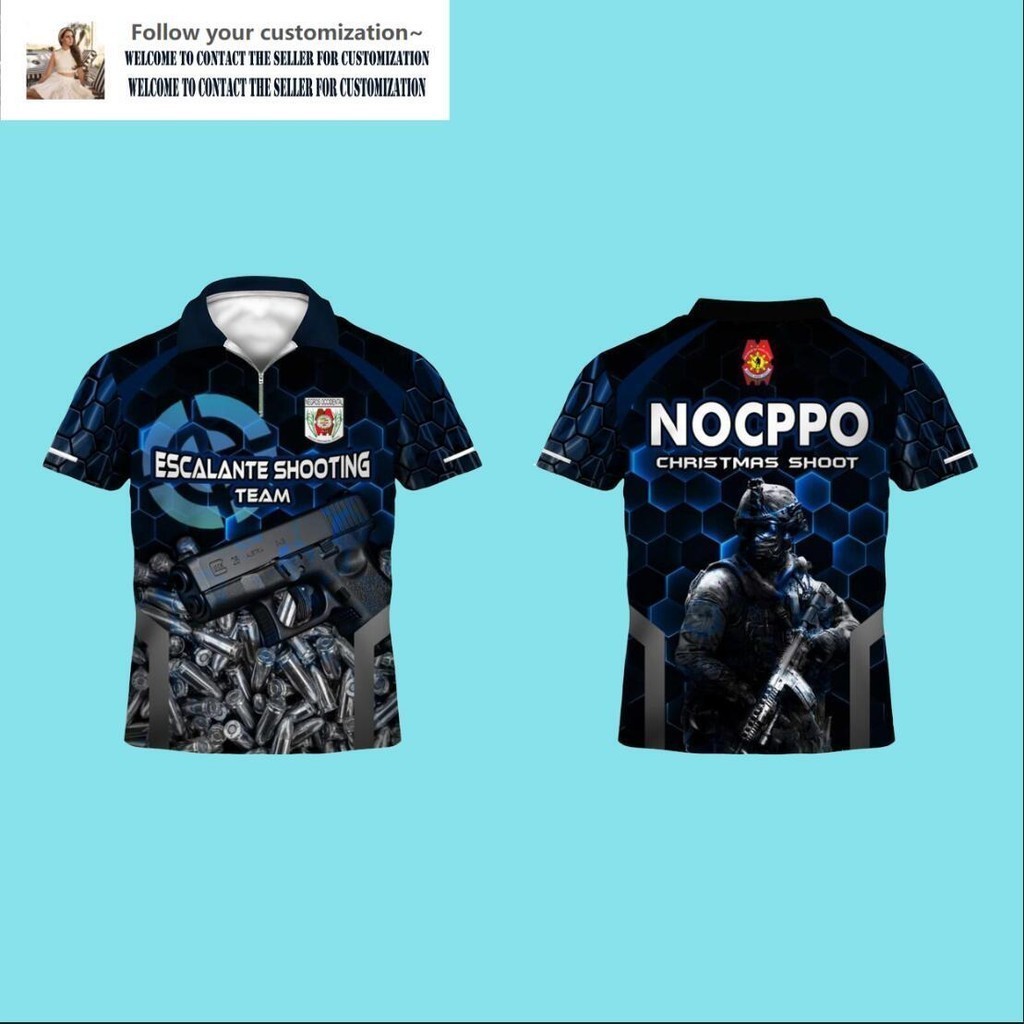 2024 FREE PNP ESCALANTE SHOOTING 3D TACTICAL TEAM WEAR CUSTOM POLO ...