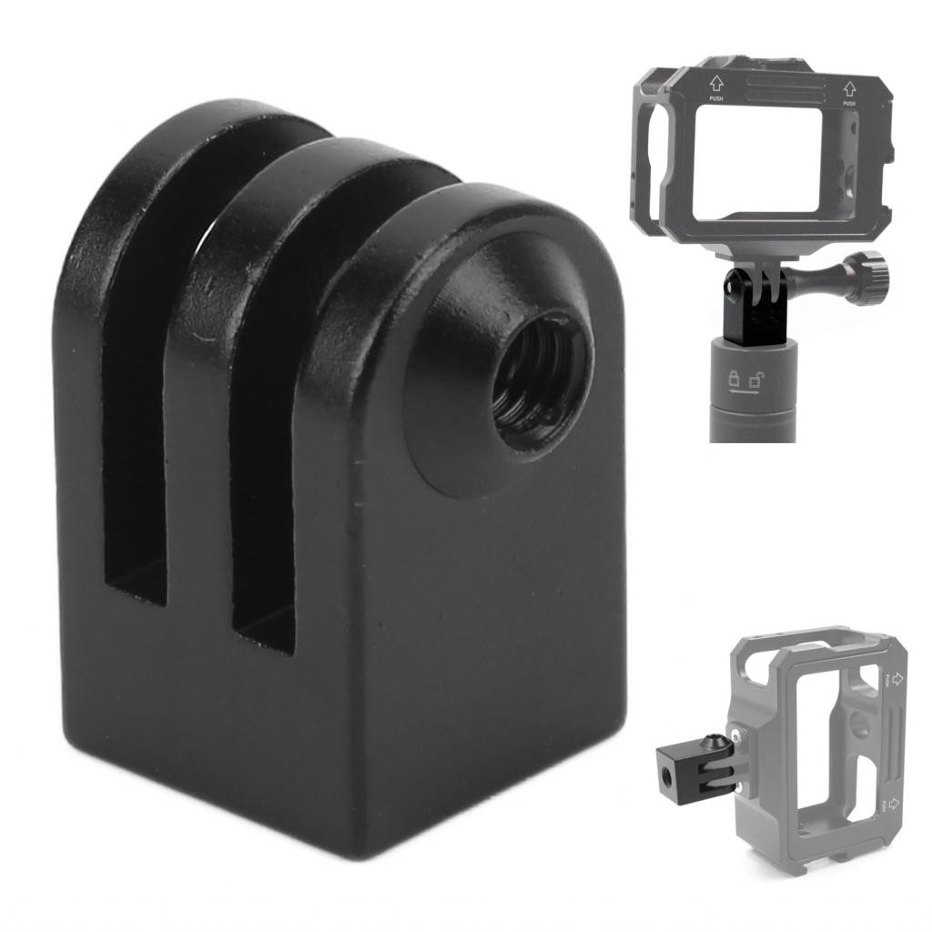 Guli 1/4 Tripod Adapter Metal Monopod Mount Base for Gopro Hero 10 9 8 ...