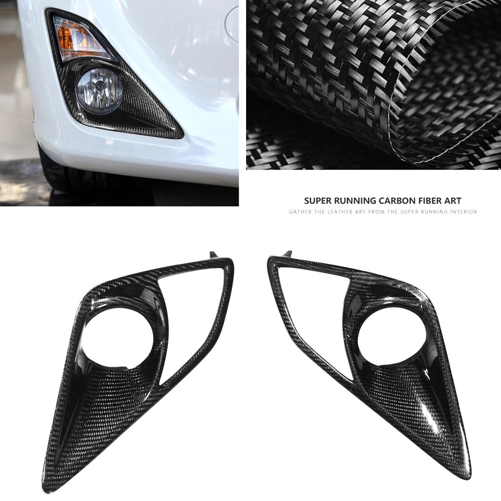 Carbon Fiber Fog Light Lamp Cover Intake Frame Bezel For Toyota GT86 ...