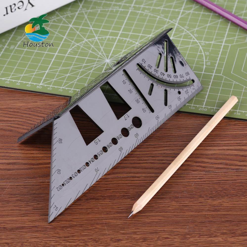 3D Mitre Angle Measuring Square Gauge w/ Pen Woodworking Scribe Mark ...