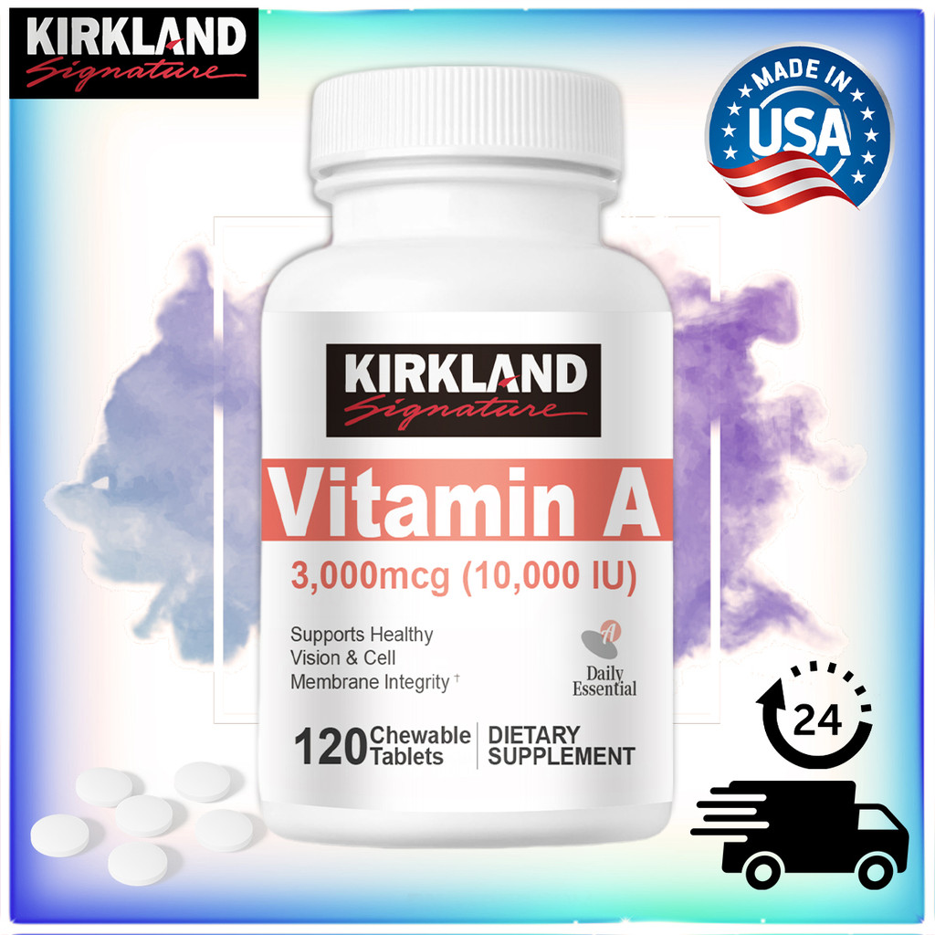 KIRK--LAND Vitamin A 10K IU, Supports Healthy Vision & Cell Membrane ...