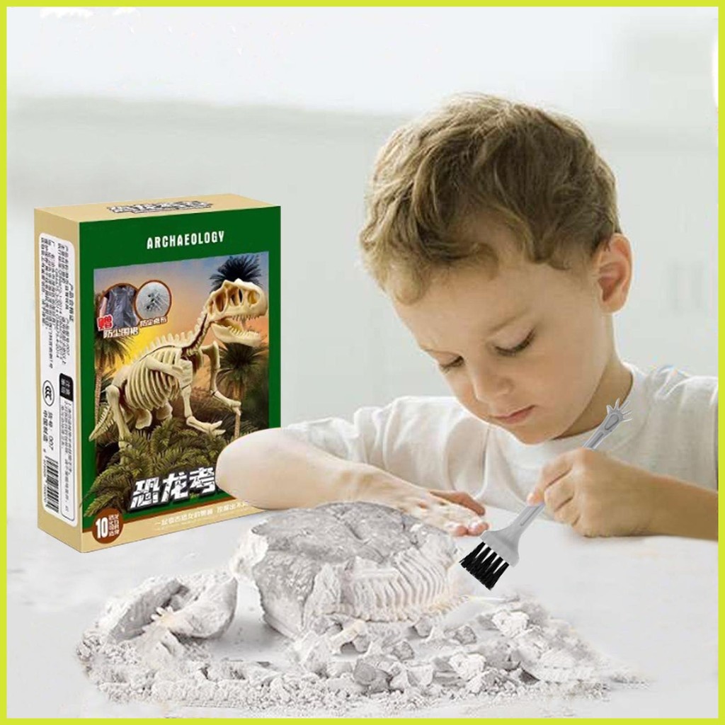 Dinosaur Excavation Dig Kit Skeleton Digging Dino Toys 3D Dinosaur ...