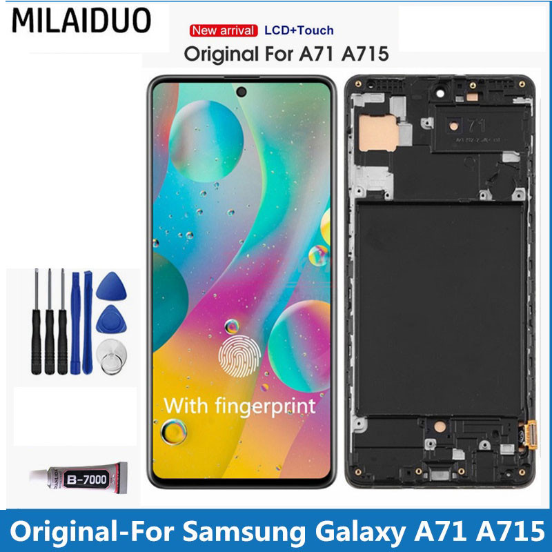 Original Super AMOLED 6.7'' / Amoled LCD For Samsung Galaxy A71 A715 ...