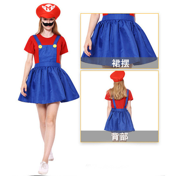 mario costume for kids mario costume Cross Border Halloween Anime ...