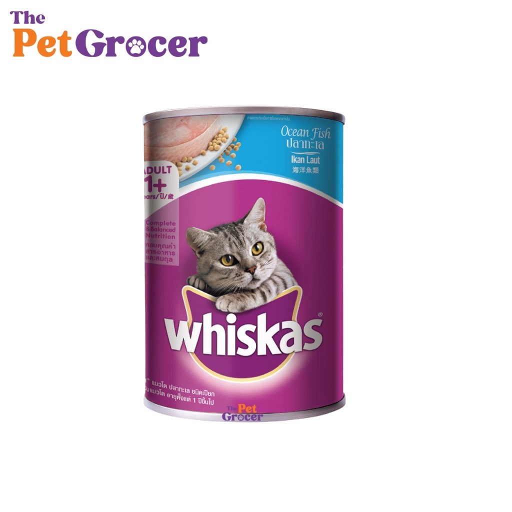 Whiskas Can Adult Ocean Fish 400g | Shopee Philippines