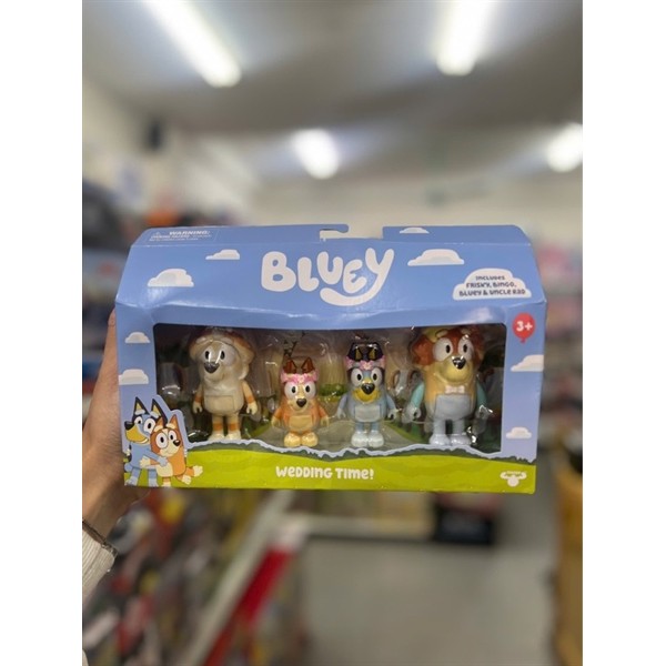 Bluey Wedding Figures 4 pack model toy - Wedding version | Shopee ...