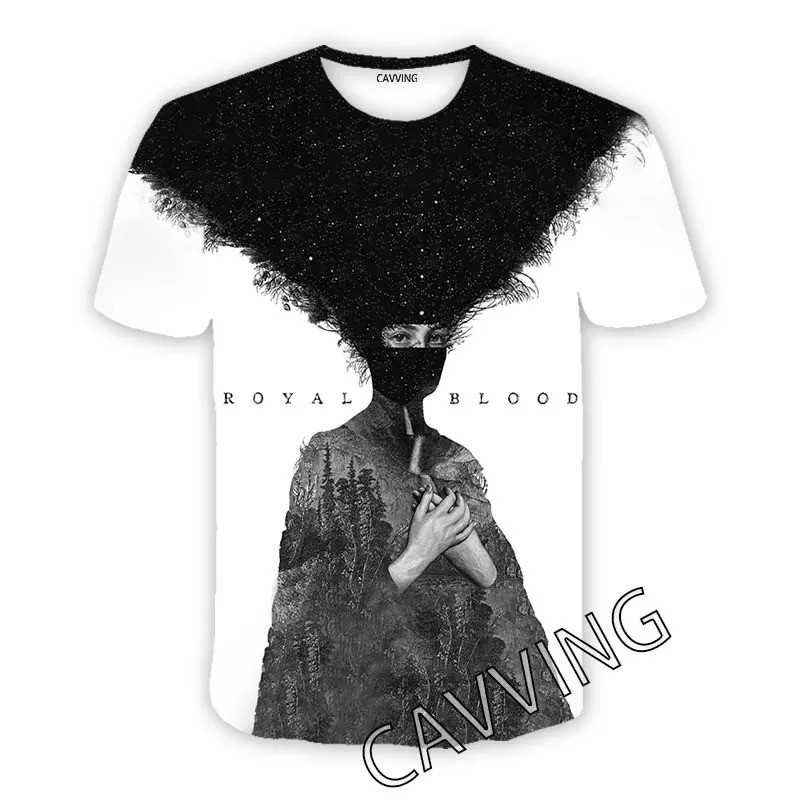 CAVVING 3D Printed Royal Blood Band Casual T-shirts Hip Hop Tee Shirts ...