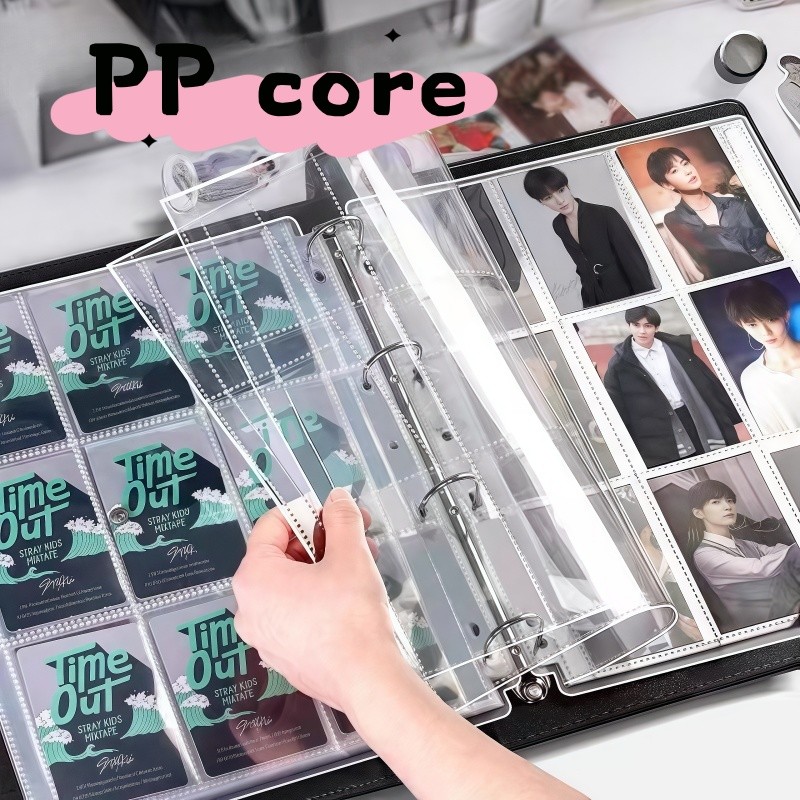 10 Sheets/Pack A4 four hole PP inner page Diy Photo Album Card Booklet ...