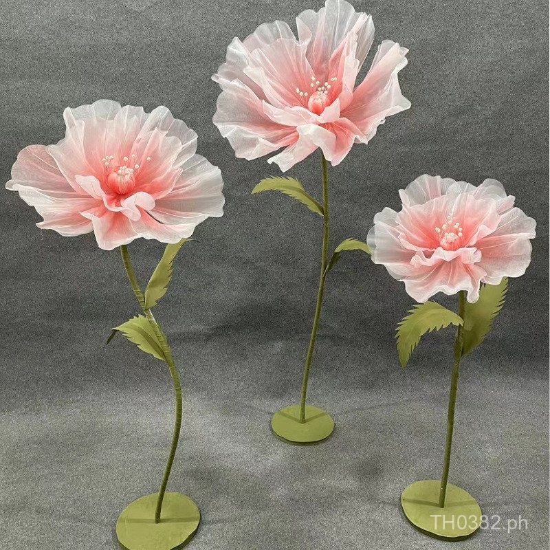 Handmade Silk Screen Gauze Flower Silk Decoration Wedding Dense ...
