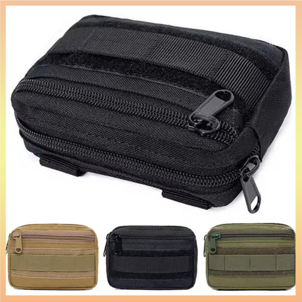 Tactical Edc Pack Molle Hip Pouch Double Layer Oxford Utility Bag For ...