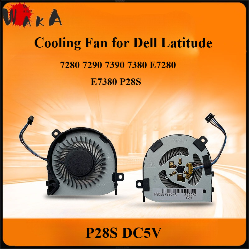 Dell Laptop Fan Cooling Fan For Dell Latitude 7280 7380 7290 P28S 7390 ...