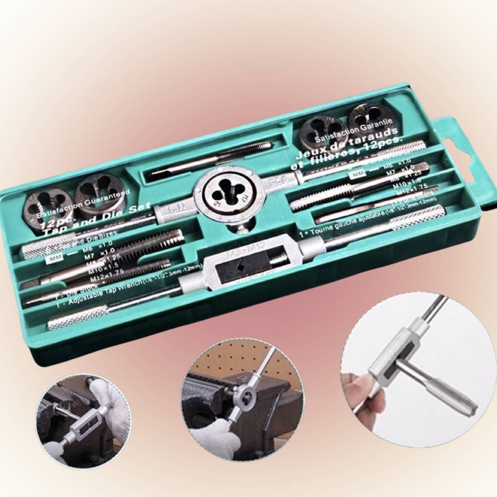 Metric Tap & Die Set Hand Threading Tool | Shopee Philippines