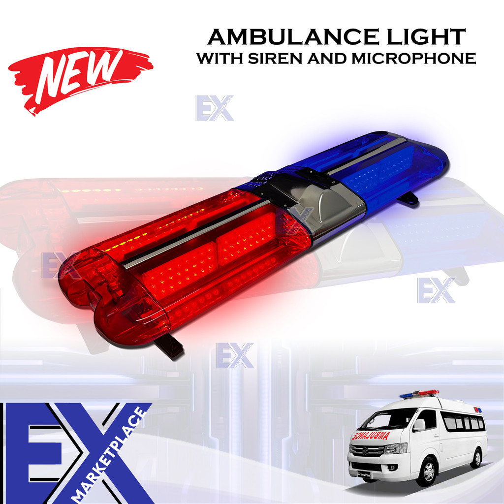 Excellabs Ambulance Blinker LED Light with Siren and Microphone ...