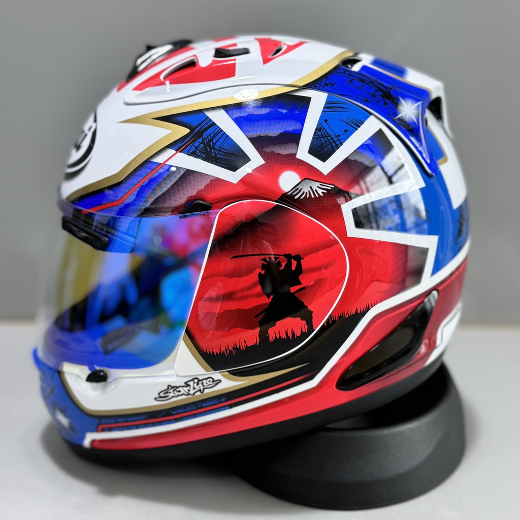 ARAI R5 Blue Knight Full Face Helmet Arai Full Face Helmet Arai Riding ...