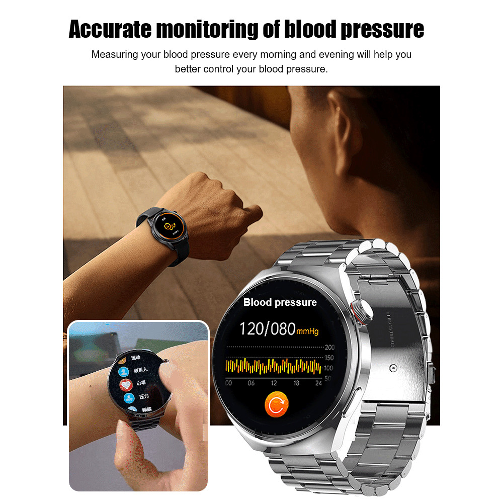 Smart Sugar Monitoring Watch Waterproof Oxygen Pressure Monitoring ...