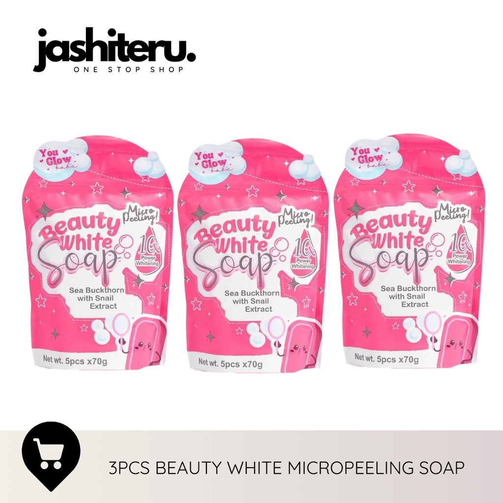 3PCS Beauty White Soap Micro Peeling Soap, 5PCS Per Pack, Skin ...