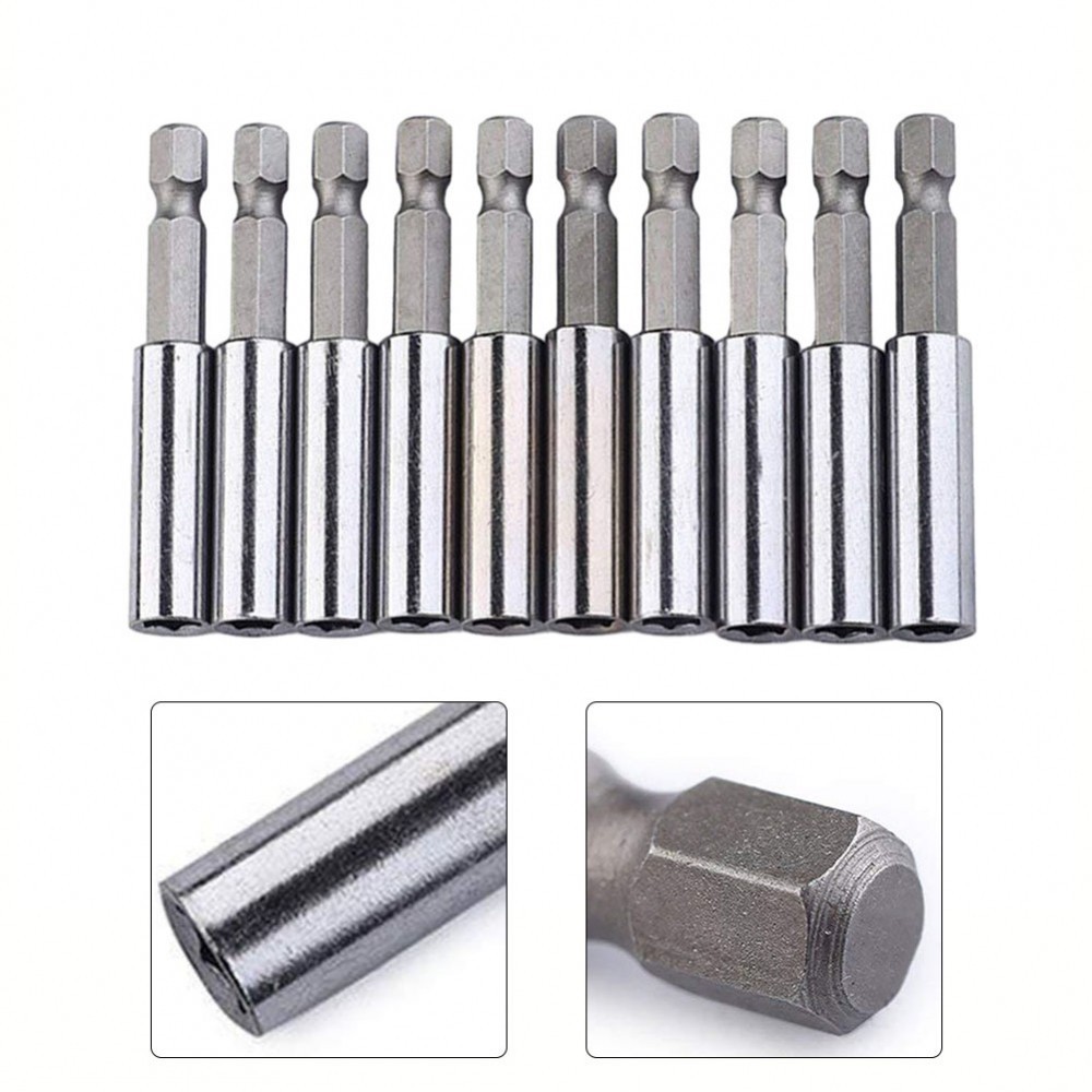 Socket Drill Bit 1/4\" Hex Shank Carbon Steel For Electric Pneumatic ...