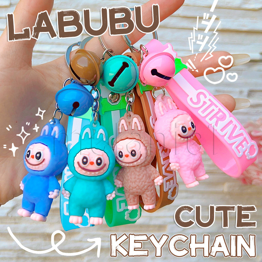 Cute Labubu Keychain - for Car Keys, Doll, Blind Box - Surprise Kids ...