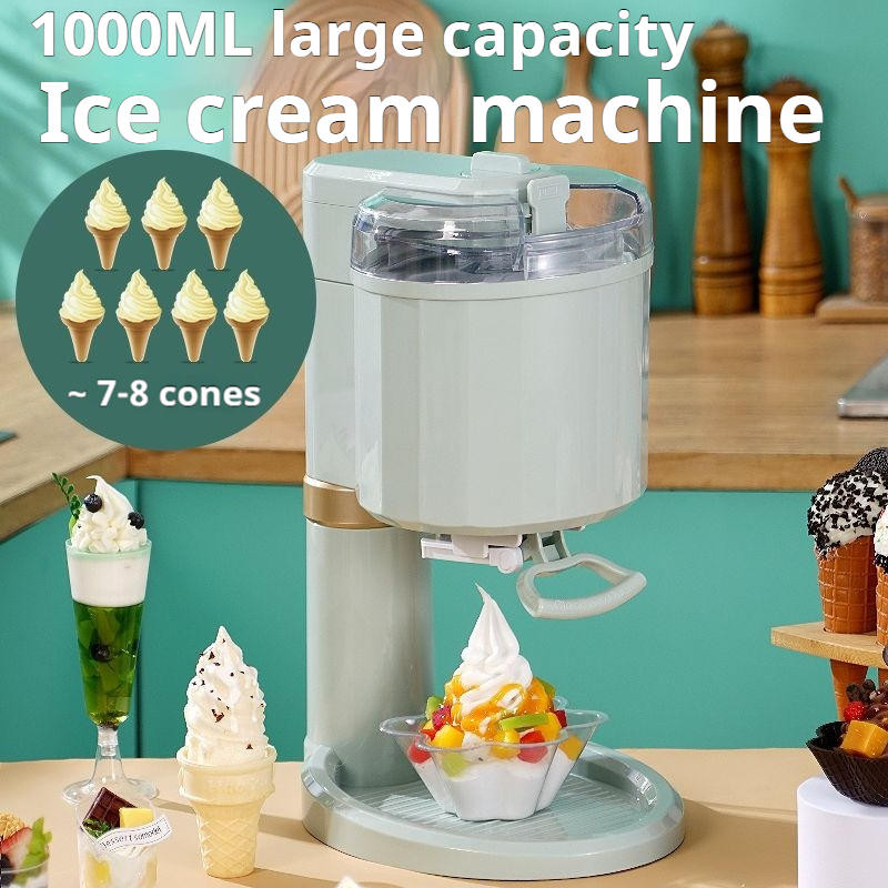 1L DIY Ice Cream Maker Machine Fully Automatic Home Homemade Fruit ...