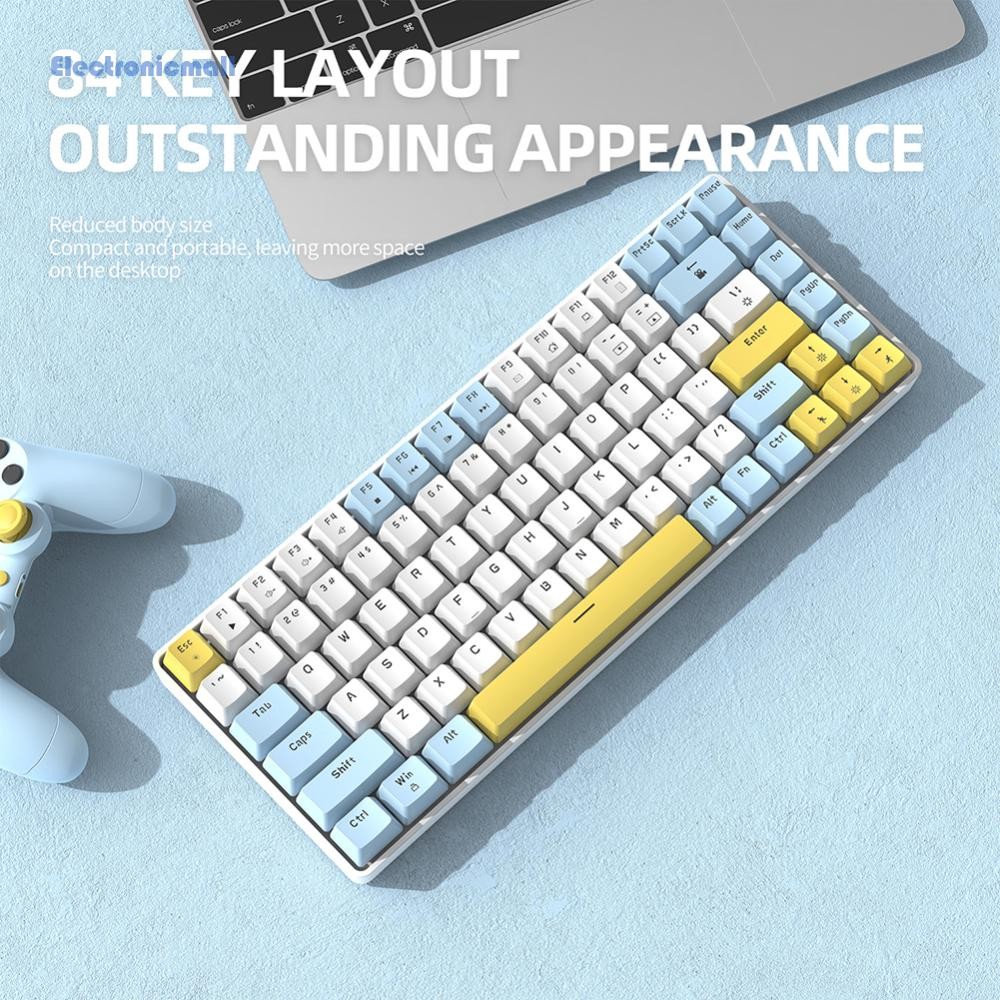 K84 Gaming Keyboard USB Port Wired Keypad Hot-Swap Keyboard for PC ...