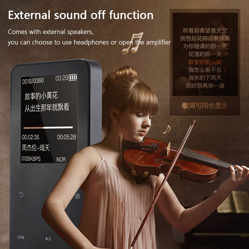 Bluetooth-compatible 5.0 MP3 Music Player Touch Screen Sports Walkman ...