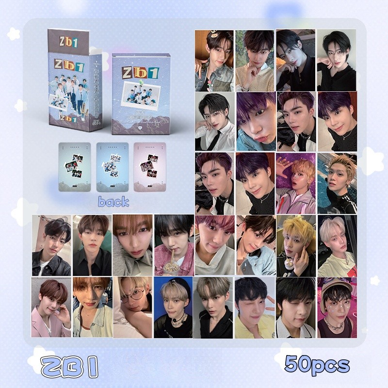 55pcs/box ZB1 2023 New Album YOUTH IN THE SHADE Lomo Cards Laser Hologram Photocards ZEROBASEONE ...