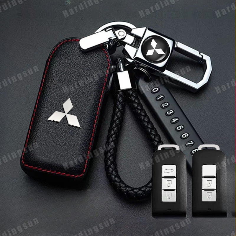 Mitsubishi montero 2024 Car Key cover key Holder Leather Remote Fob ...