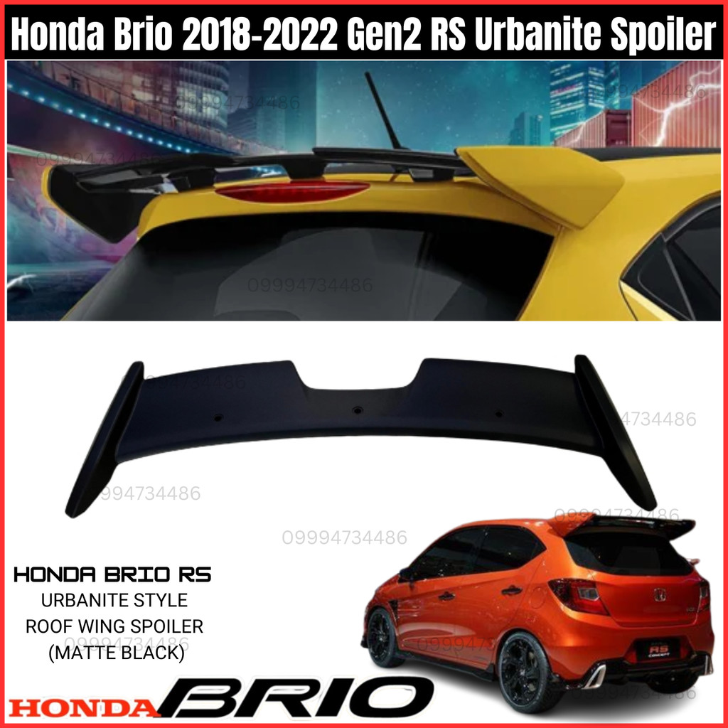2018-2022 Honda Brio Gen2 RS Urbanite Spoiler - Rear Wing - Body Kit ...