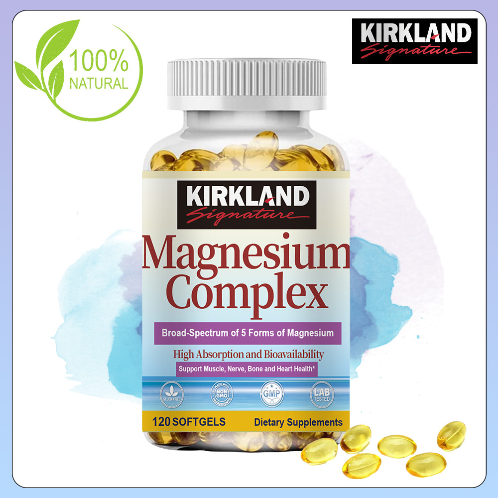 KIRK--LAND 5-in-1 Magnesium Complex Supplement 500mg 5 Forms High ...