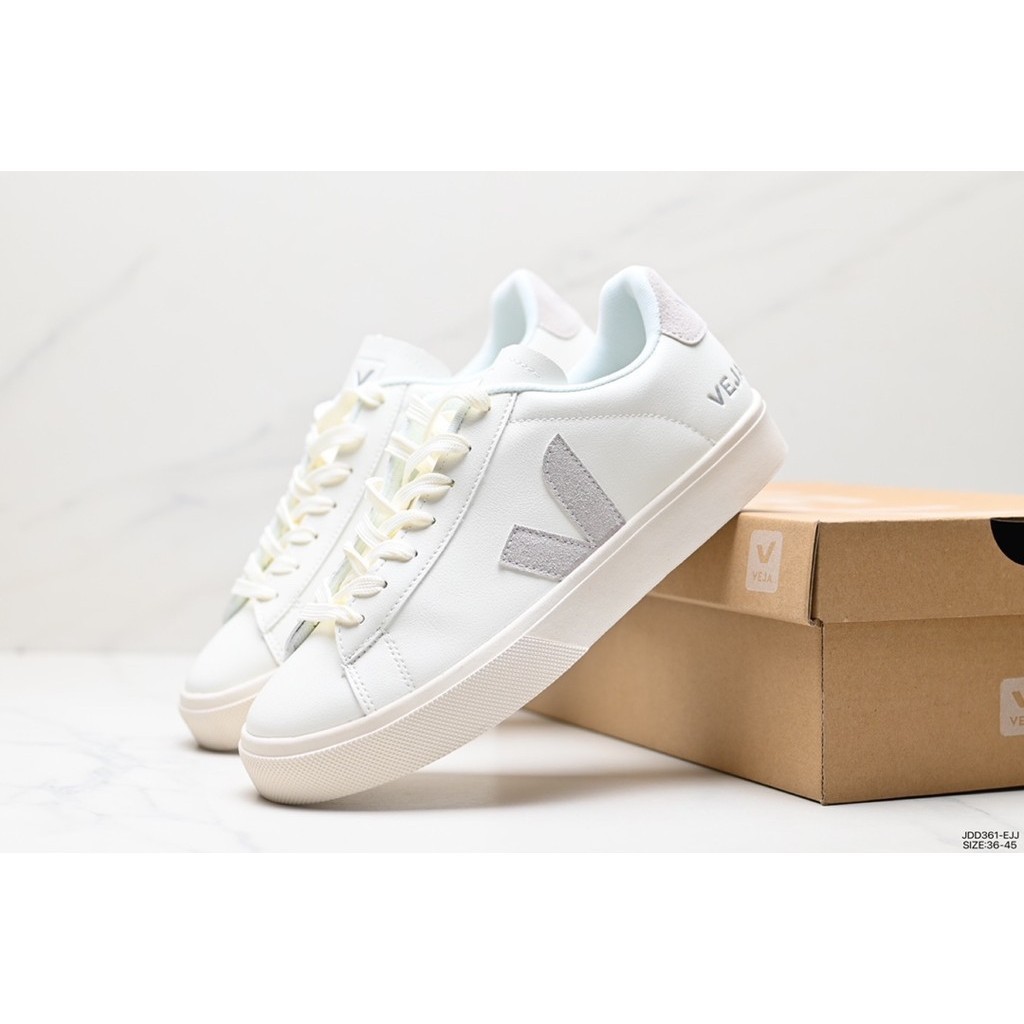 Veja Leather Extra Sneakers V Classic White Sneakers | Shopee Philippines