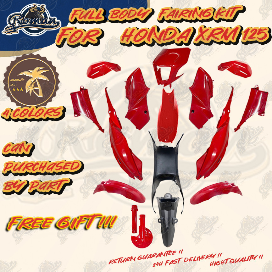 FULL BODY FAIRING KIT 4 COLORS FOR HONDA --XRM 125-- MOTORCYCLE ...