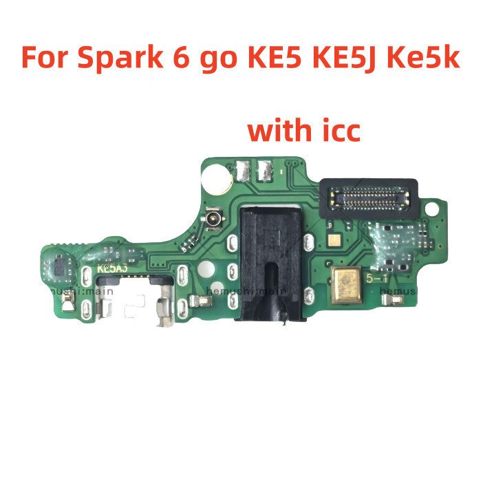 For Tecno Spark 6 go KE5 KE5J Ke5k USB Dock Charging Port Charger Board ...