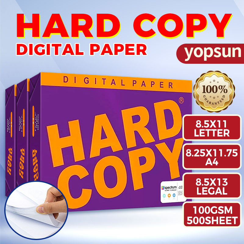 100Gsm Ultrathick Hard Copy Bond Paper Short / A4 / Long Sub.28 Surper ...